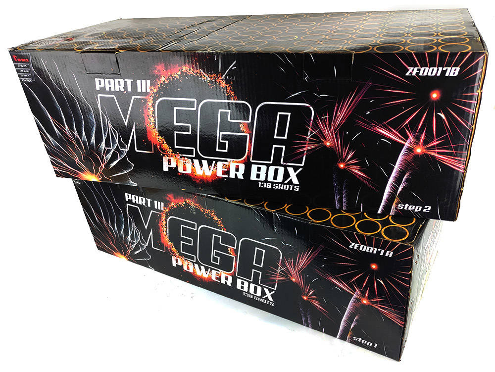 WYRZUTNIA MEGA POWER BOX PART 3 STEP 1 I 2 - 276 strzałów - 25mm ...